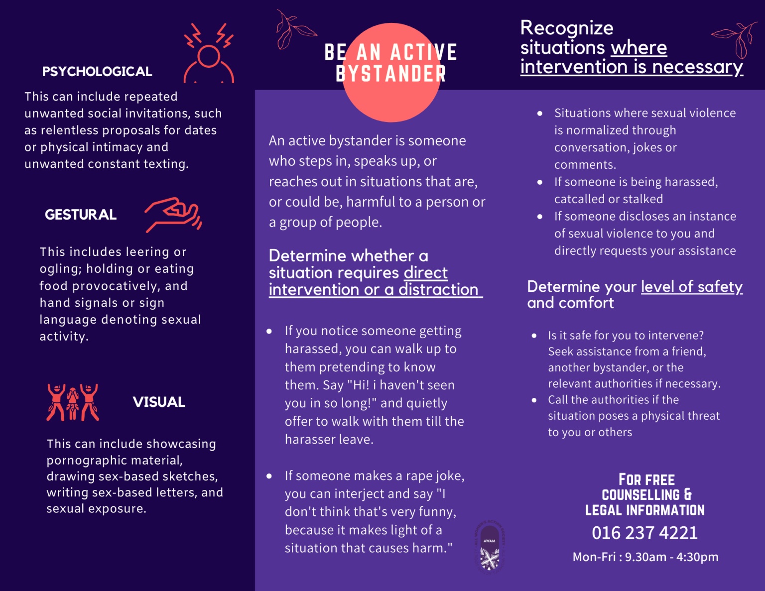 Brochures | AWAM - All Women's Action Society